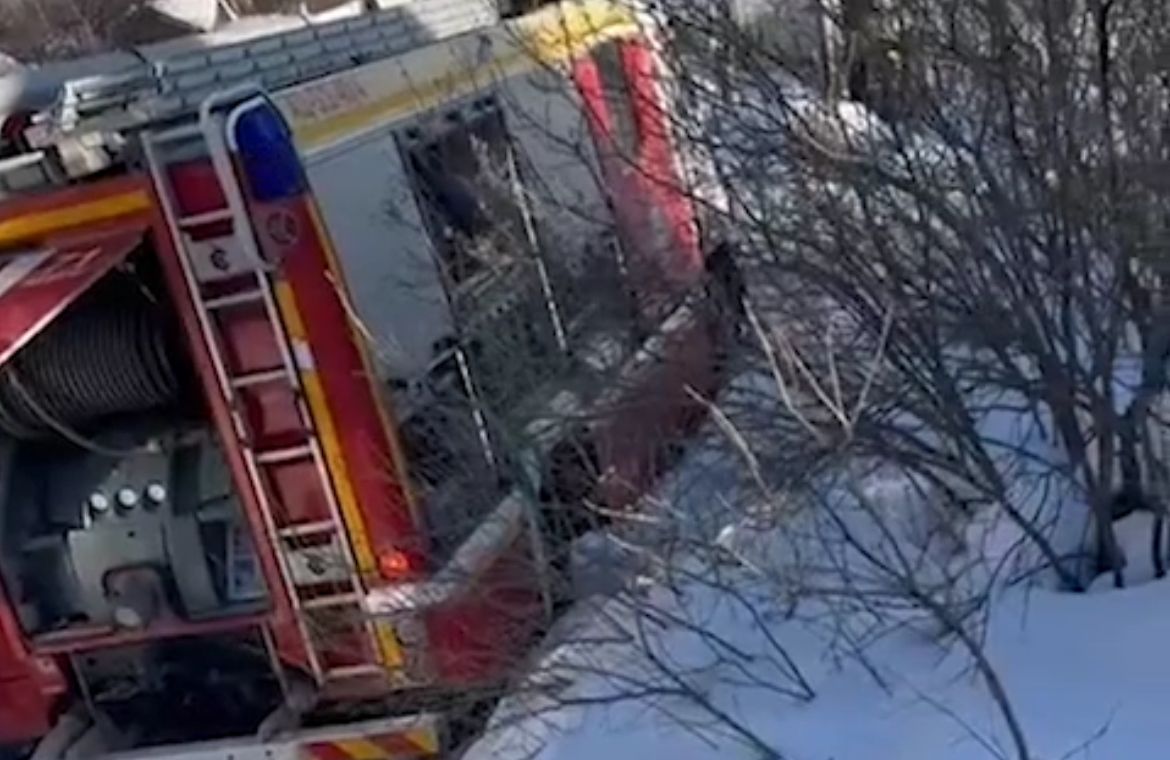 Частный дом сгорел в Нагорном